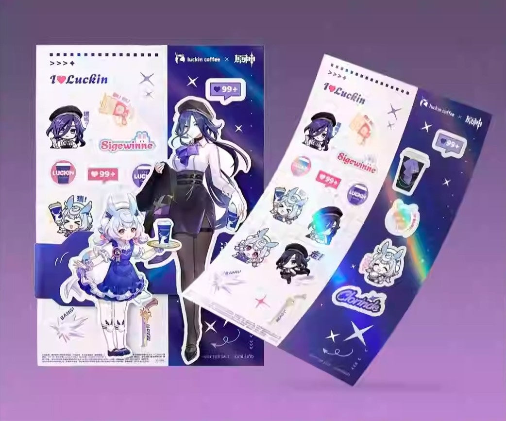 Sticker Set [Genshin Impact] - Clorinde et Sigewinne - Luckin Coffee C ...