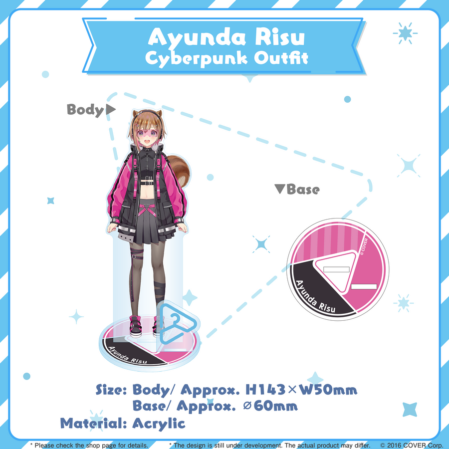 Acrylic Stand [Hololive Production] Ayunda Risu Cyberpunk Outfit ver ...